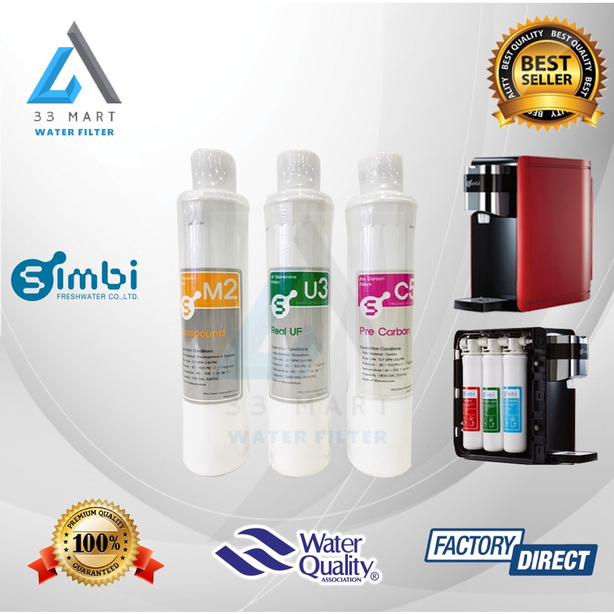 SIMBI S2 Water Filter Cartridge Compound Filter , Real UF Membrane ...