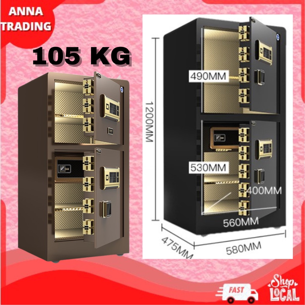 DAYI 120CM 2 Doors Anti-theft 2 IN 1 Electronic Safe Box Security Box ...