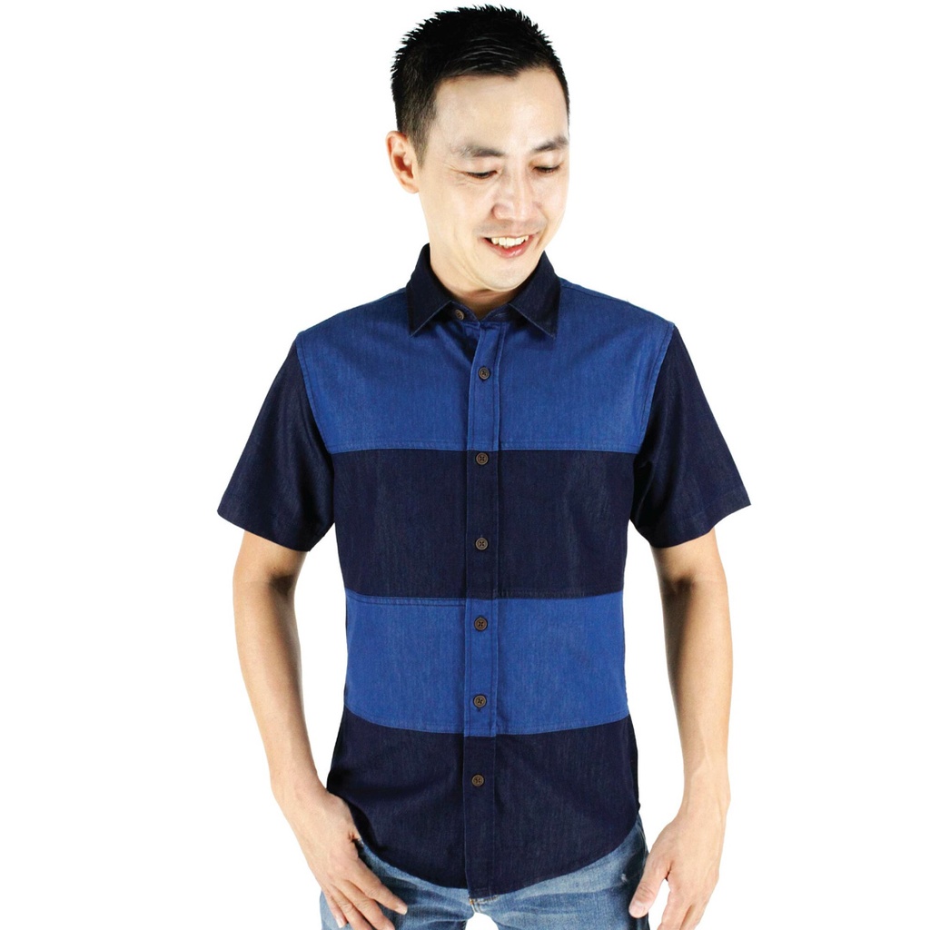 DAPPER MEN CASUAL DENIM SHIRT - DTX99047 [ PLUS SIZE AVAILABLE | SIZE ...