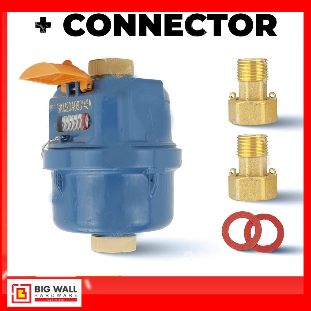 GEORGE KENT GKM BRASS WATER METER 1/2 INCH Home Brass Cold Water Meters ...
