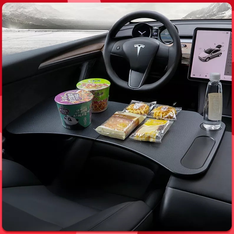 Multifunctional Tesla Folding Dining Table Model 3 Car Desk Storage ...
