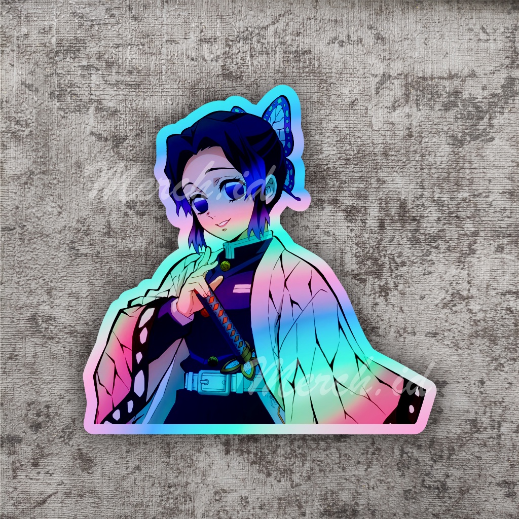 Shinobu kocho demon slayer hologram anime Sticker | Shopee Malaysia