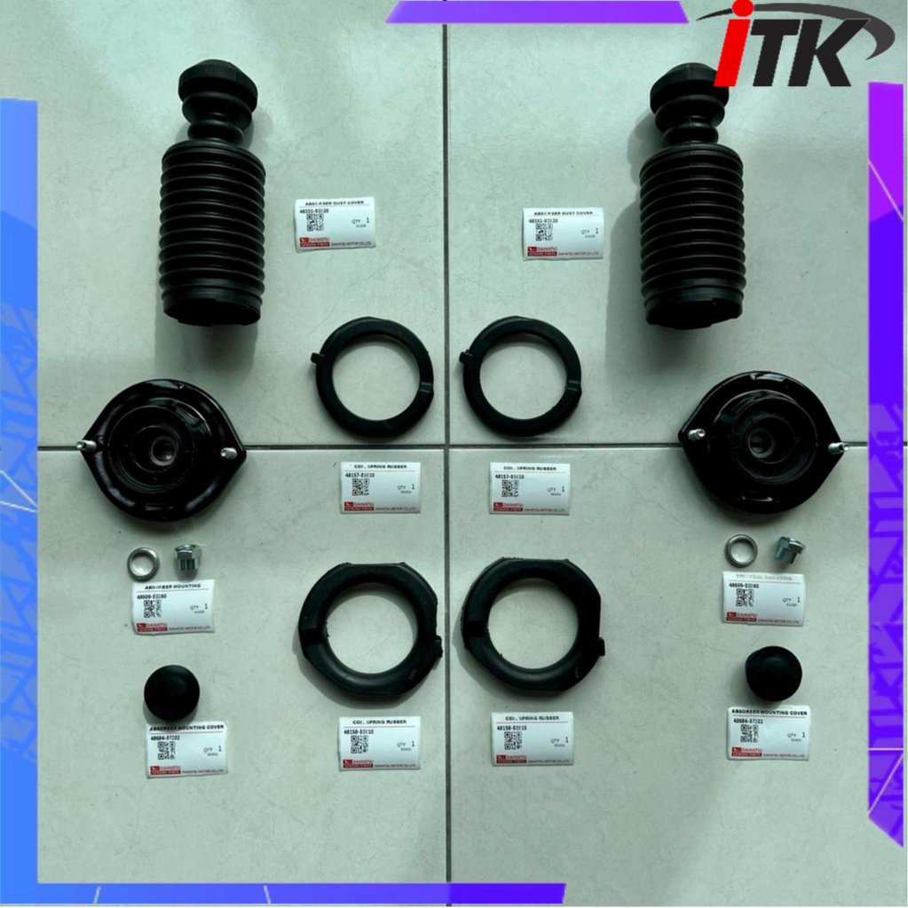 12 ITEM ABSORBER MOUNTING/DUST BOOT COVER/SPRING COVER /DUST CAP ...