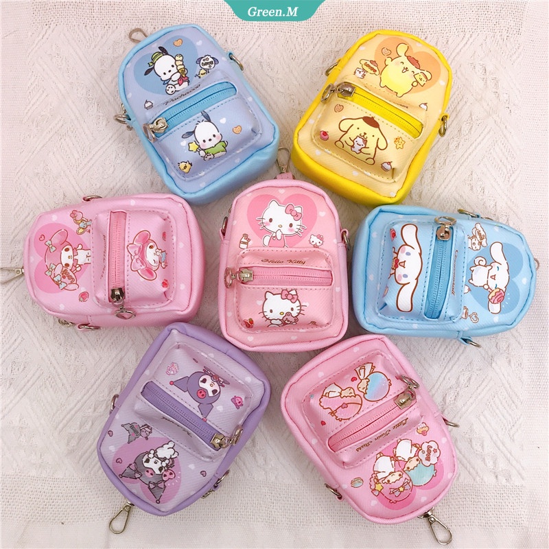 Kawaii Sanrio Keychain Cute Cartoon Kuromi Cinnamoroll My Melody Mini ...