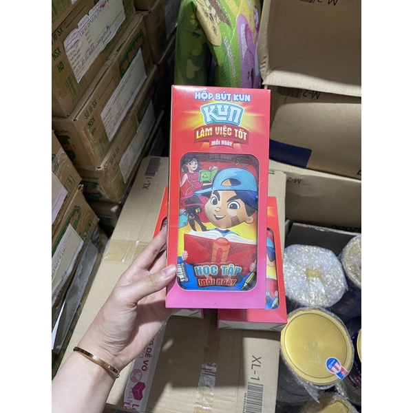 Kun Pen Box Covered With 3D Fabric With Glowing Light Kun Milk Gift ...
