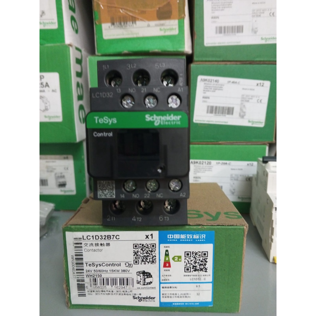Schneider LC1D32B7 LC1D32B7C TeSys D Contactor Coil AC24V 32A 3P 50A ...