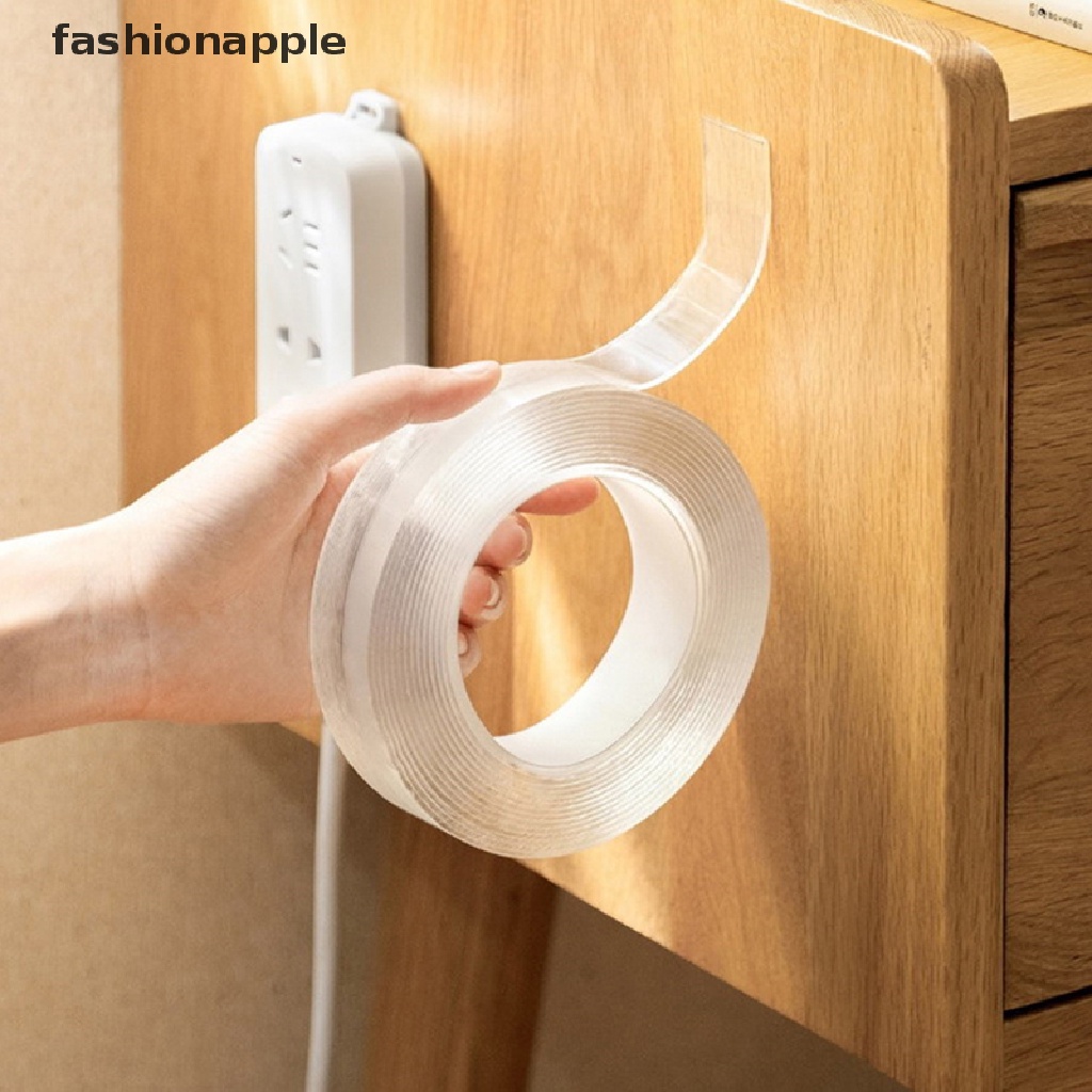 FAMY 1/2/3/5M Nano Double Sided Tape Transparent Reusable Waterproof Adhesive Tapes FAA | Shopee ...