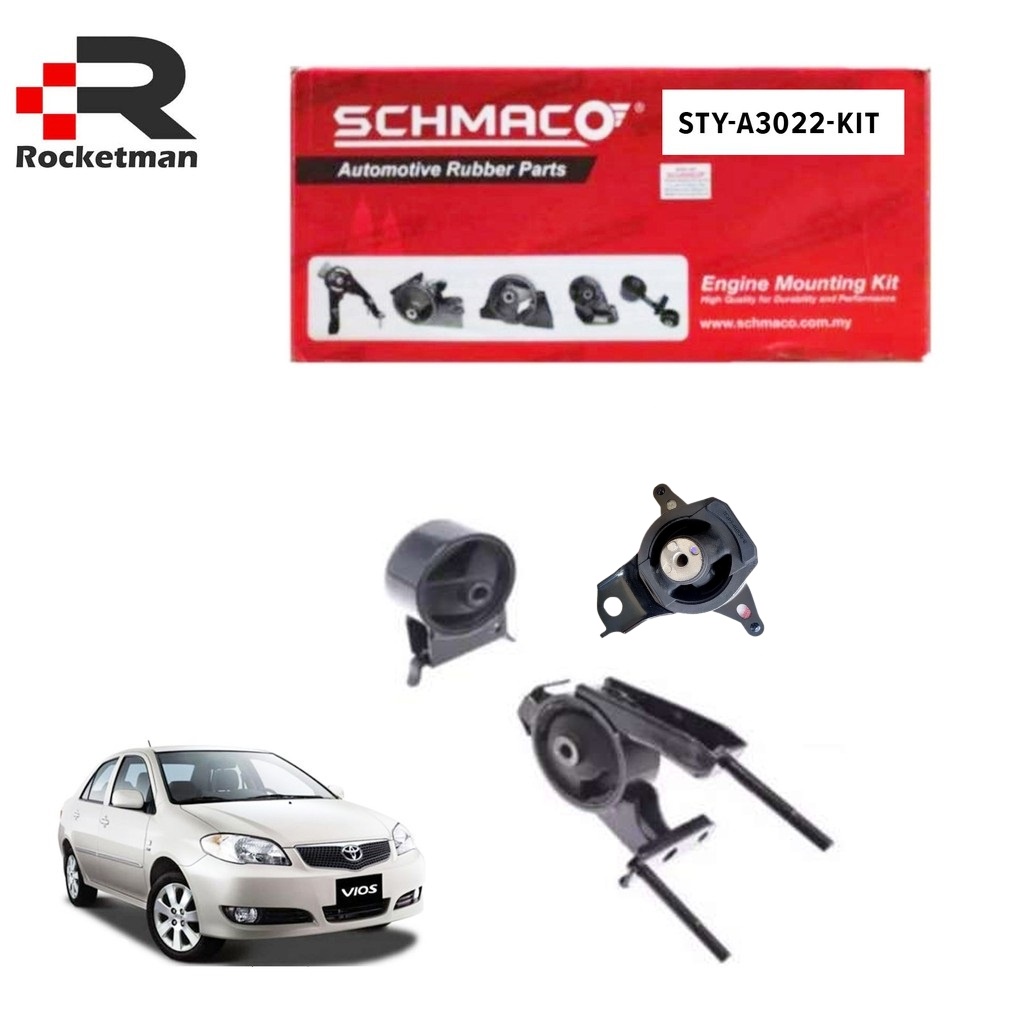 SCHMACO ENGINE MOUNTING SET TOYOTA VIOS 2002-2006 NCP42 **NO BRACKET ...