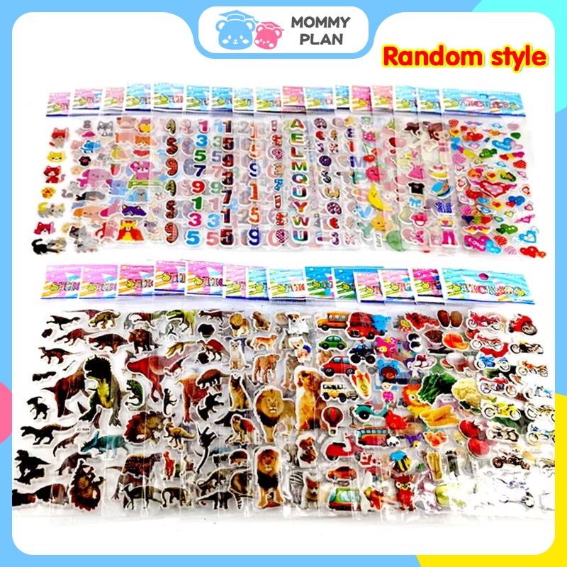 1pc 3D Bubble Cartoon Cute Stickers Girl Kids Children Scrapbook Dairy ...