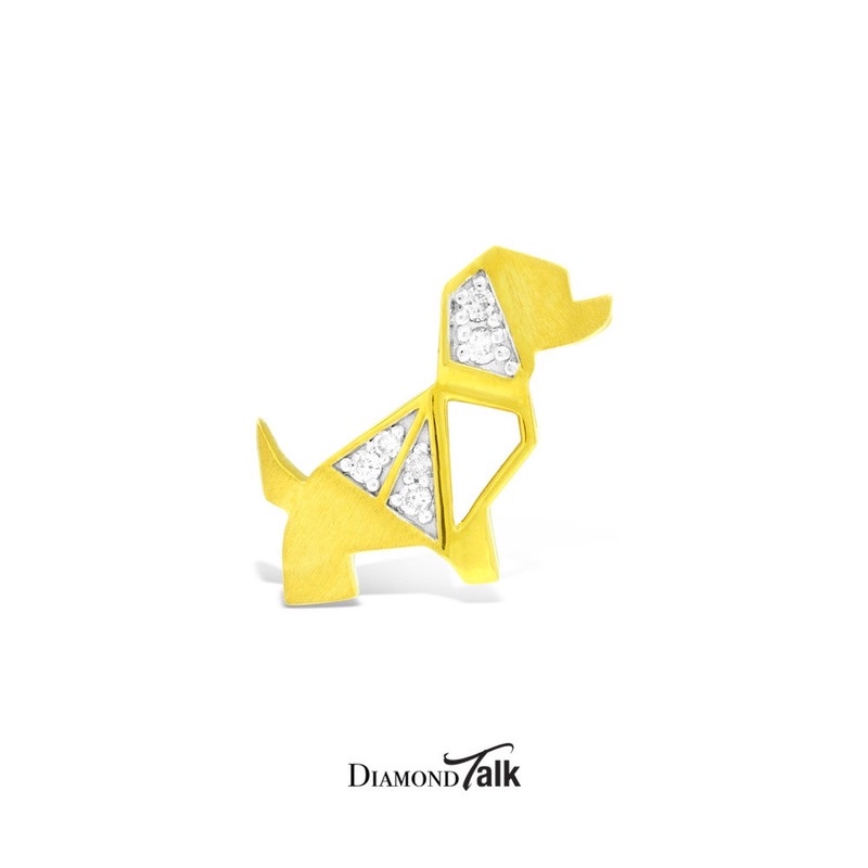 WAH CHAN DiamondTalk Barking for Glitter Diamond Pendant PDT00020-A01 ...