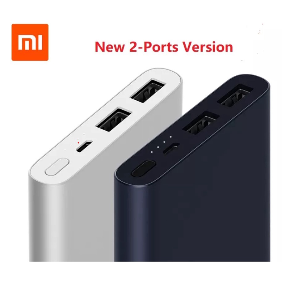 Xiaomi Mi Power Bank 2 10000mAh Upgrade with Dual USB Output Powerbank ...