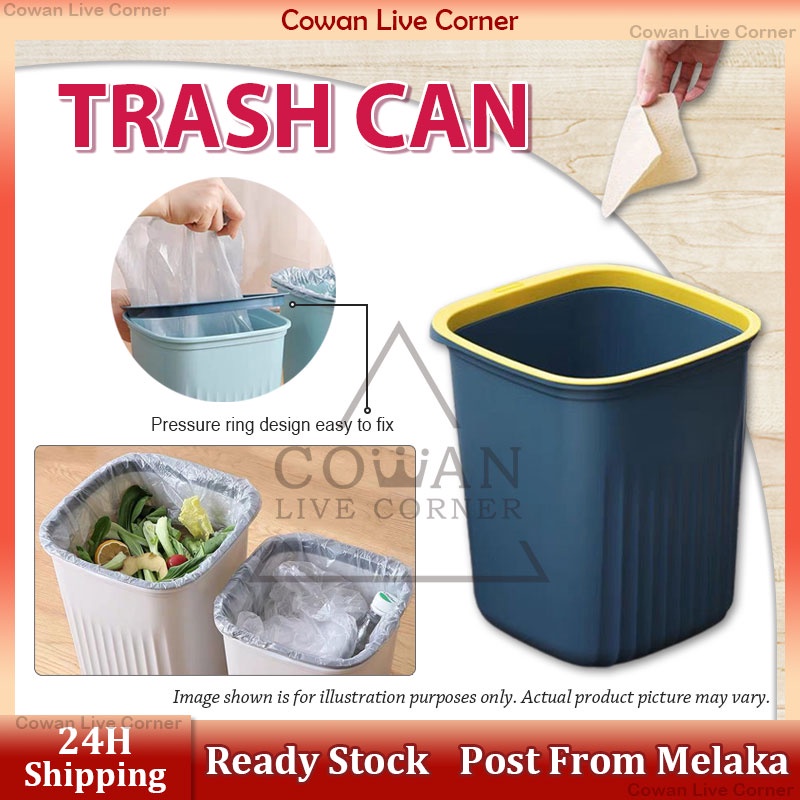 Trash Can Waste Bins Desktop Garbage Basket Home Table Plastic Trash ...