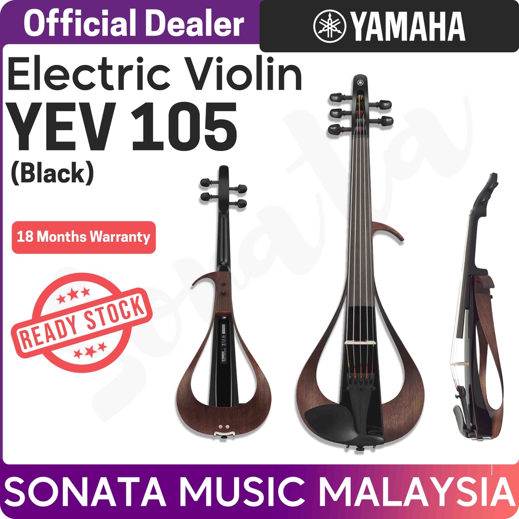 Yamaha YEV105 5-string Electric Violin - Black (YEV-105 / YEV 105 ...