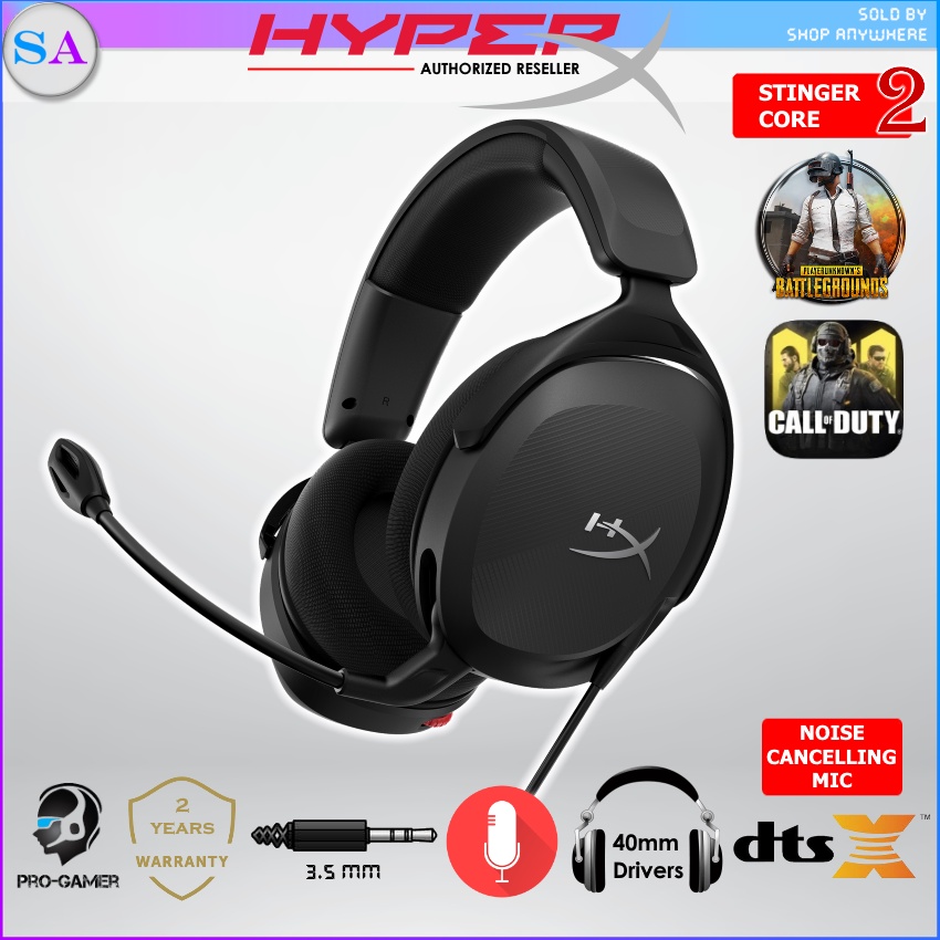 HYPERX CLOUD STINGER 2 CORE DTSX PC GAMING HEADSET (683L9AA) | Shopee ...