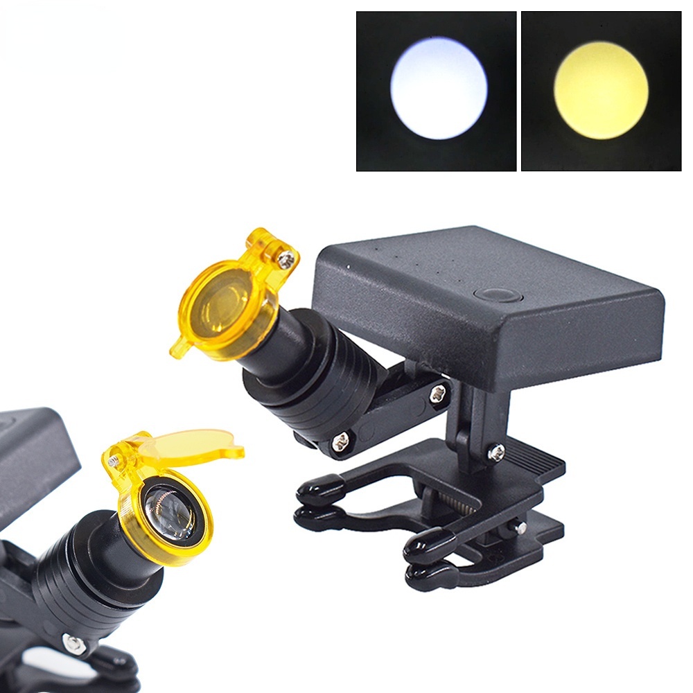 5w Wireless LED Headlamp with Filter Suitable for Dental Magnifying ...