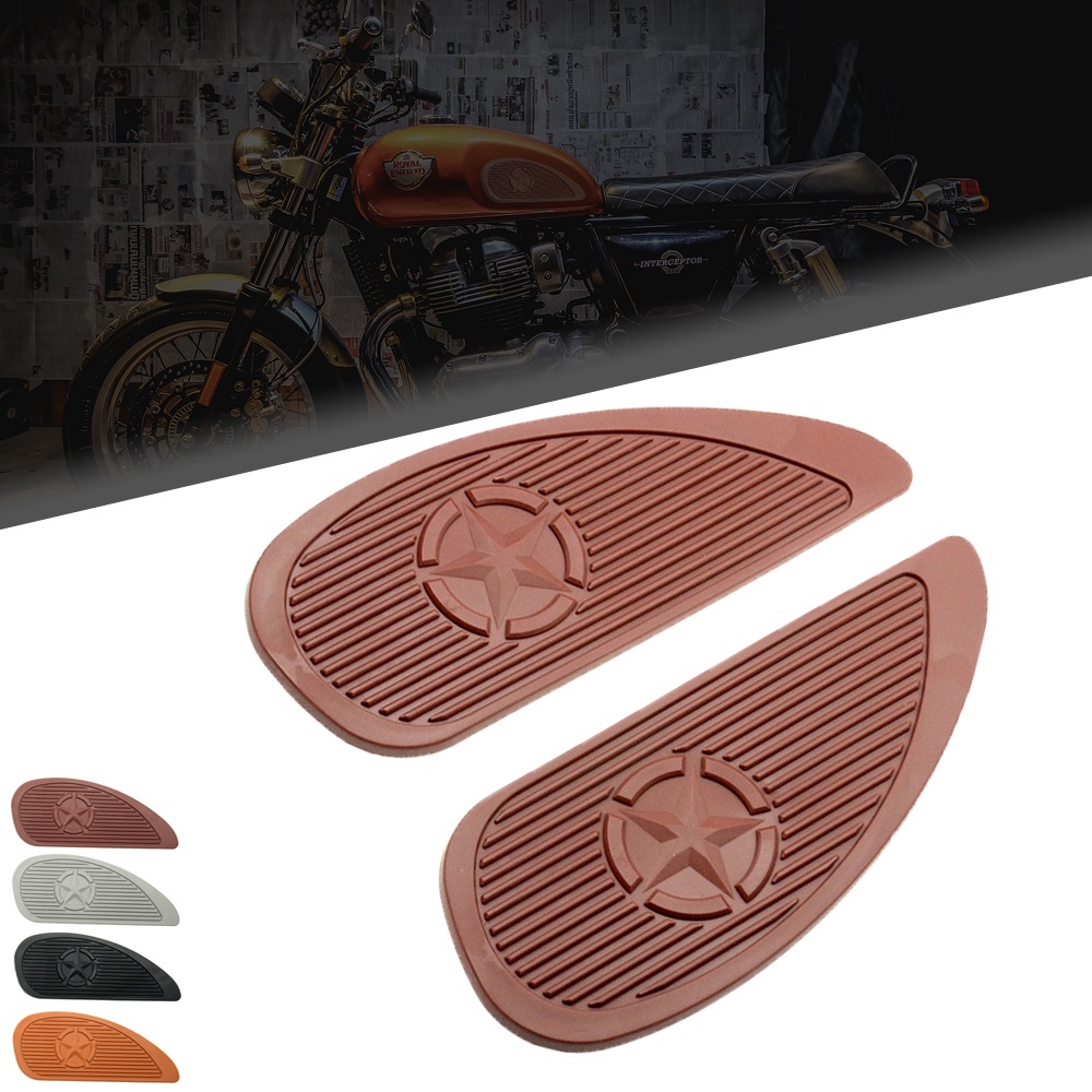 For Royal Enfield 650 Interceptor Side Fuel Tank Pad Sticker Rubber ...