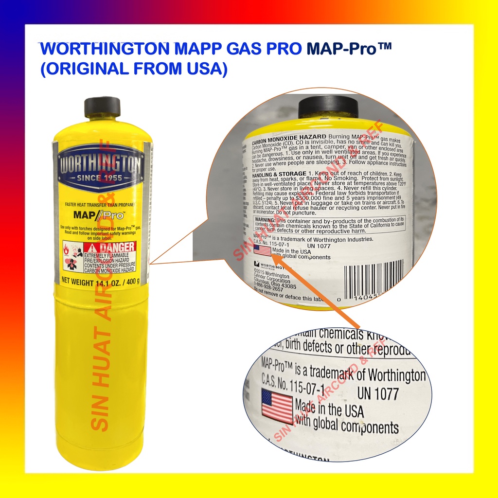 (ORIGINAL FROM USA) WORTHINGTON MAPP GAS PRO MAP-Pro™ | Shopee Malaysia