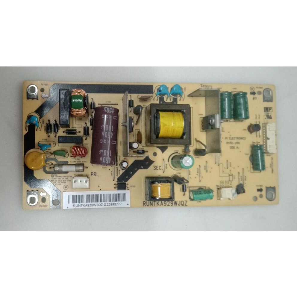 (B016) Sharp LC-32LE340M Powerboard, Cables n LVDS. Used TV Spare Part ...
