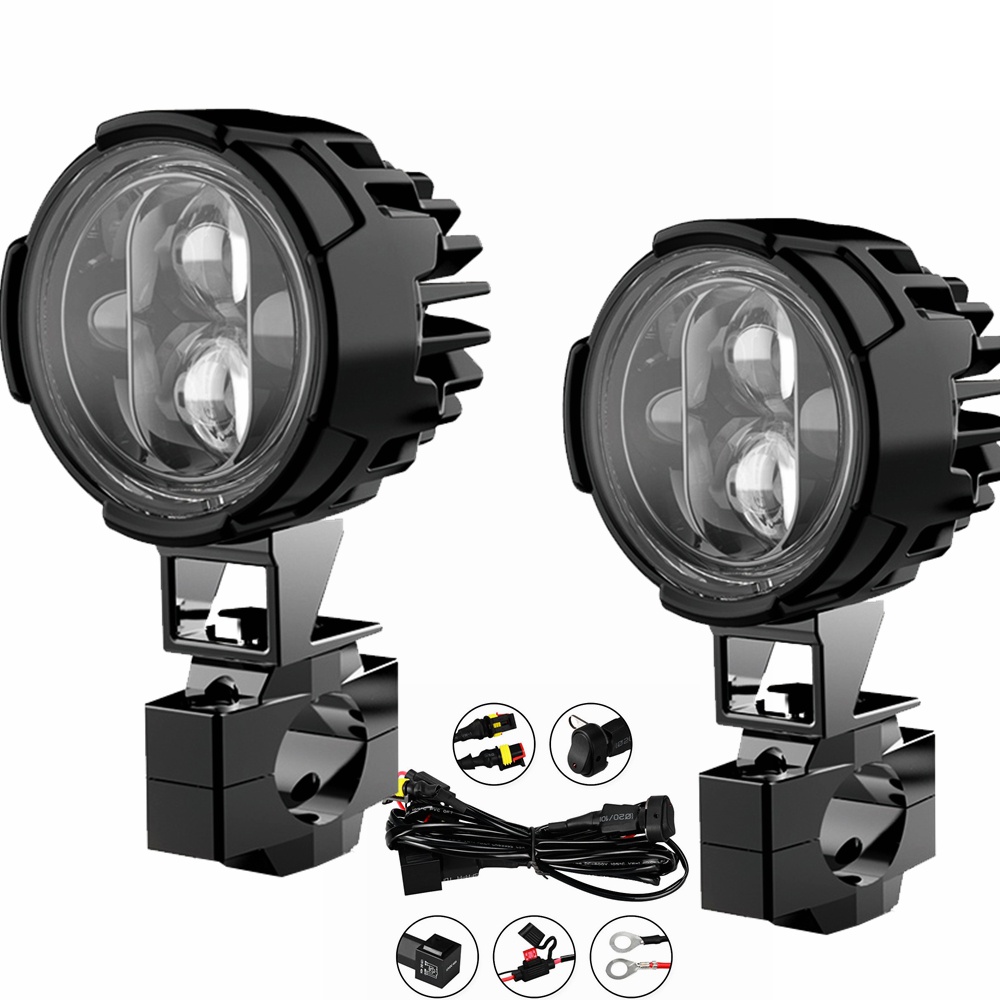 Motorcycle LED Fog Lights Auxiliary Lamp For BMW R1200GS F800GS ADV For Yamaha MT07 MT09 For ...