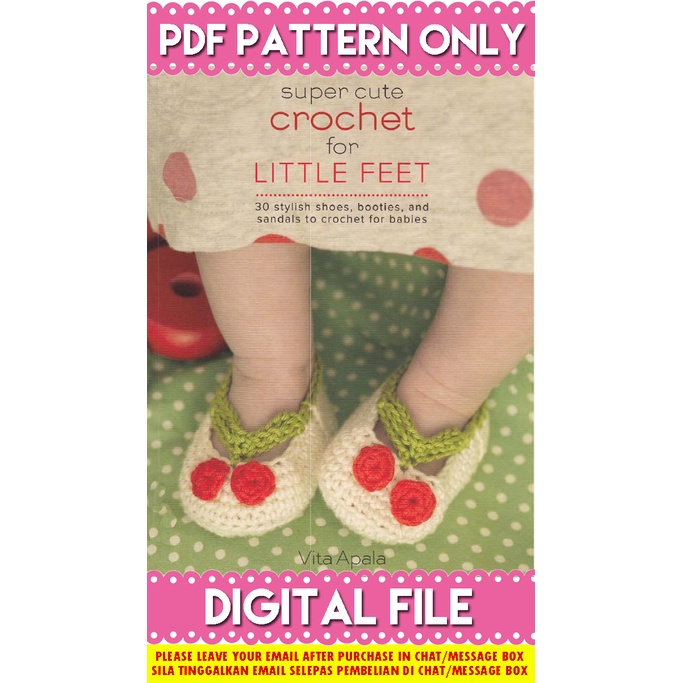 Crochet Pattern - Super Cute Crochet for Little Feet 30 Stylish Shoes ...