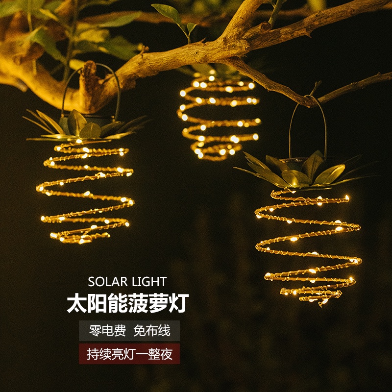 Lampu rentetan solar lampu hiasan luar lampu malam kreatif lampu ...