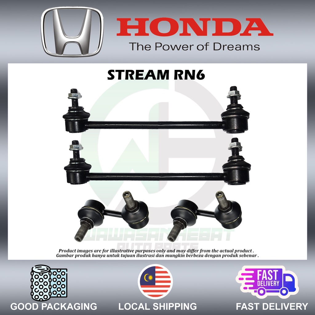 1Pair HONDA Absorber Link Stabilizer Link Honda Stream RN6 Front /Rear ...