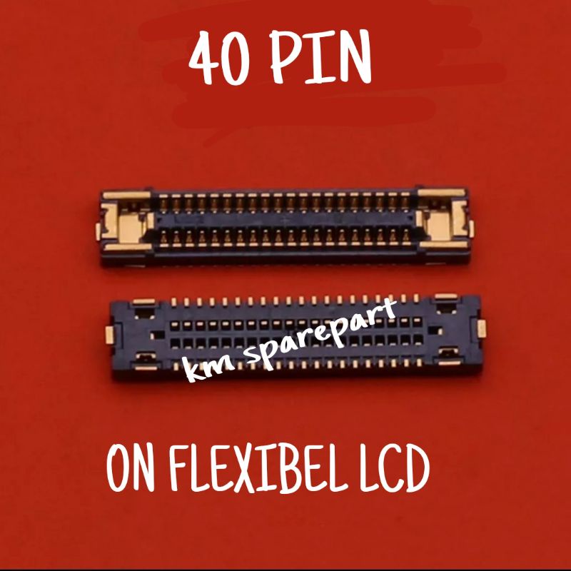 Samsung A52 Lcd Connector Connector Socket on Flexible Lcd 40 Pin ...
