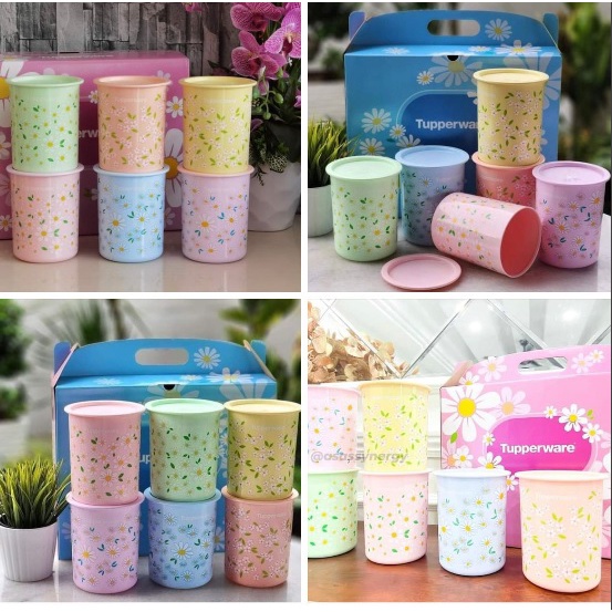 Tupperware One Touch Spring Gift Set 1.25L with Gift Box *1pc/2pcs* | Shopee Malaysia