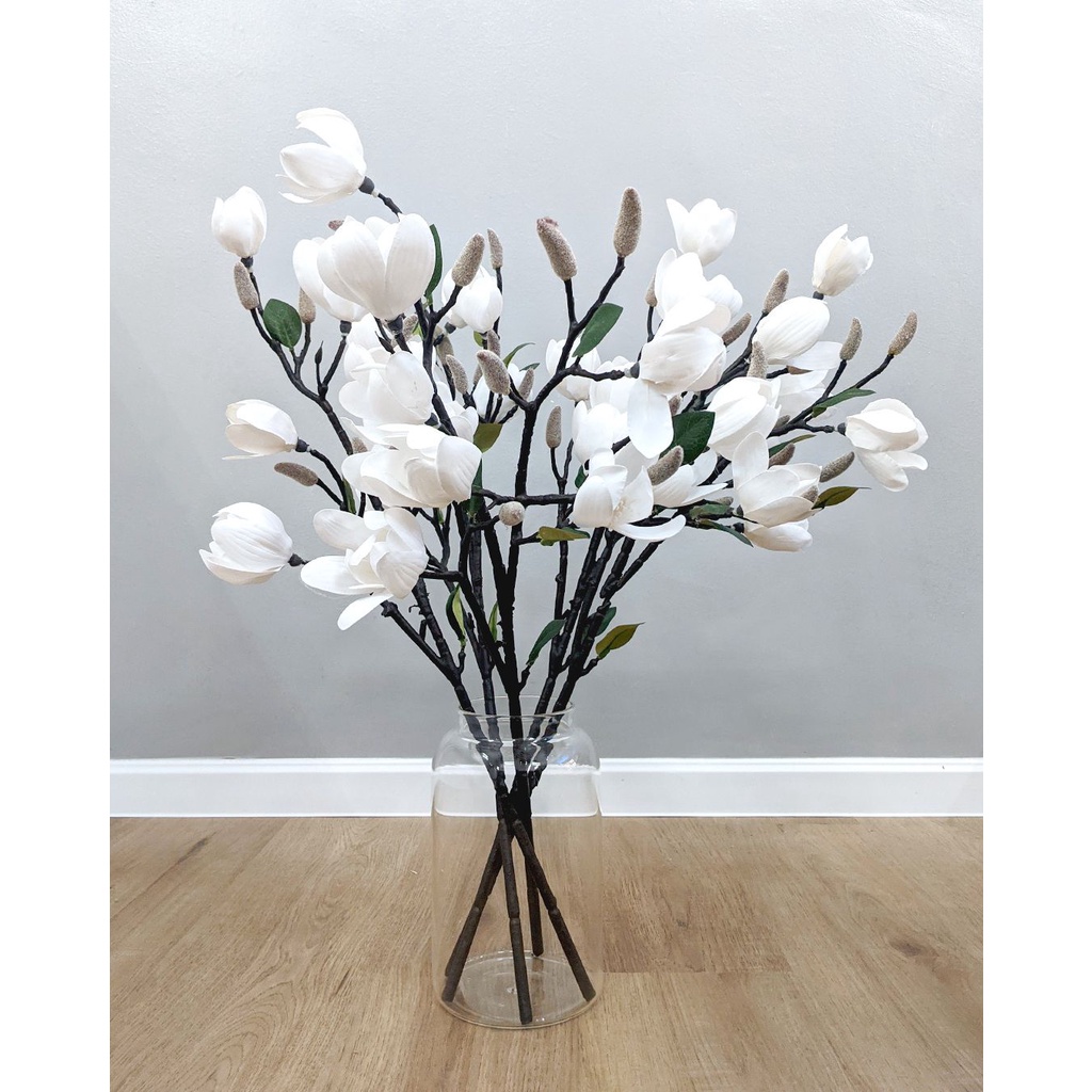MAGNOLIA - bunga tiruan ARTIFICIAL FLOWERS (set of 5) | Shopee Malaysia