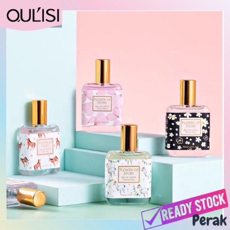 OULISI x Flower of Stories Perfume Spray 30ml Travel Minyak Wangi Bau ...