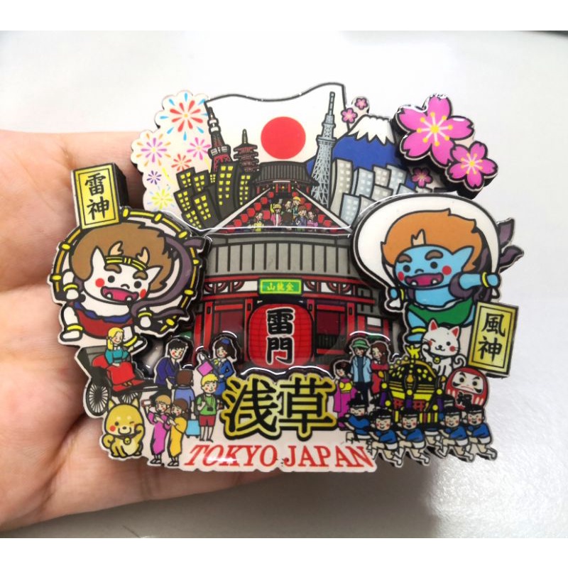3D wooden Fridge Magnets ~ Tokyo Tower ~ San Francisco Japan Town ...