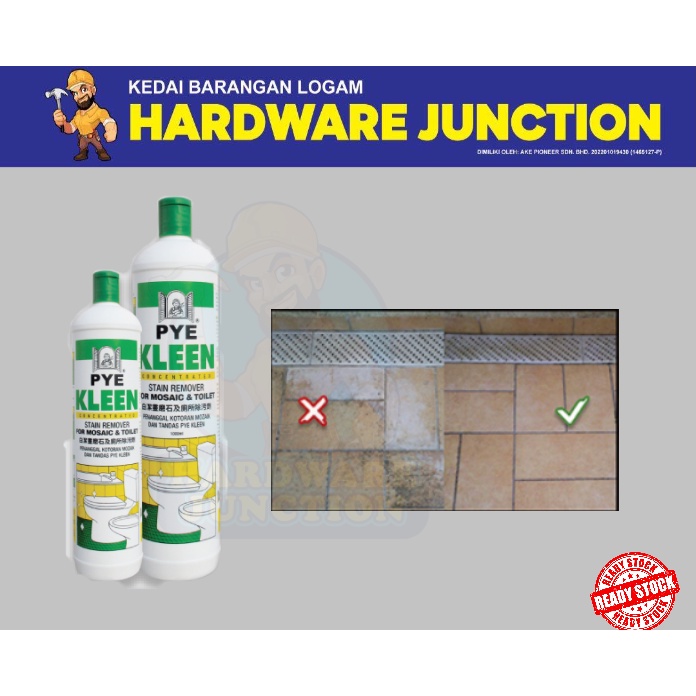 PYE KLEEN STAIN REMOVER FOR MOSAIC AND TOILET | CERAMIC MOSAIC CLEANER ...