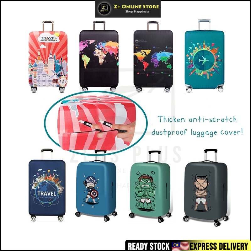 ZPLUS Elastic Travel Luggage Cover Travel Suitcase Protective Cover Anti-Scratch Dust Proof ...