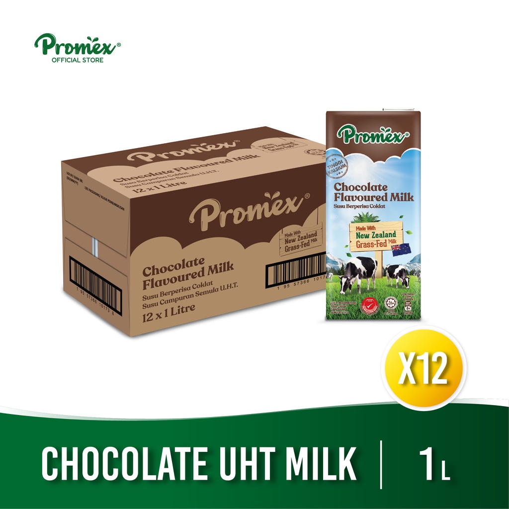 Promex UHT Chocolate 1liter (12packs) | Shopee Malaysia