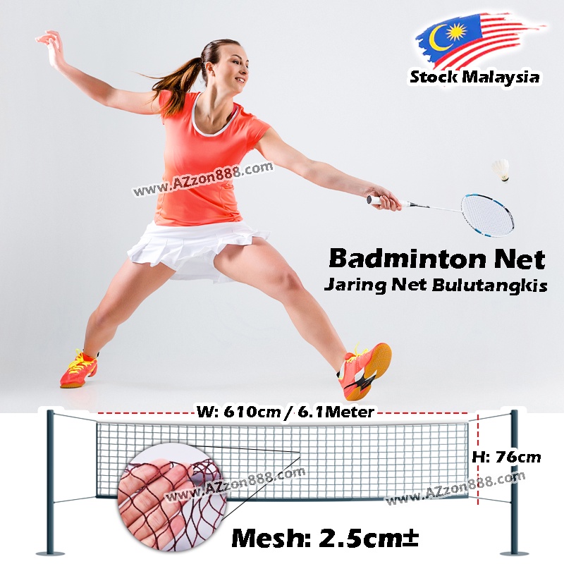 Badminton Net Jaring Badminton Jaring Bulu Tangkis 羽毛球网 | Shopee Malaysia