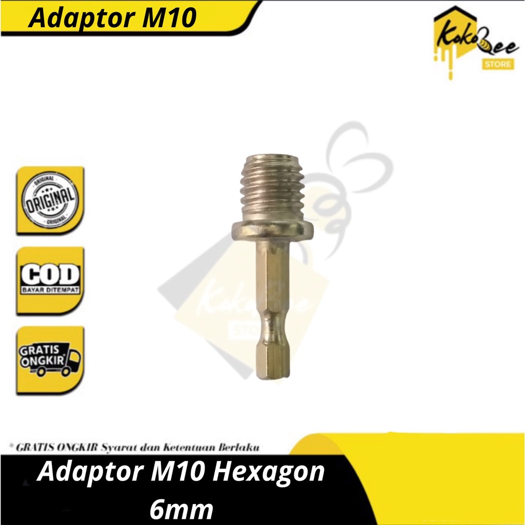 MESIN Adapter m10 polishing pad/Adapter Foam polishing To Drill 10mm ...