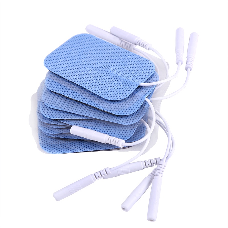 EMS Electrode Pads Slim Electro Pad for TENS Unit Therapy Pulse Muscle Electrode Cable ...