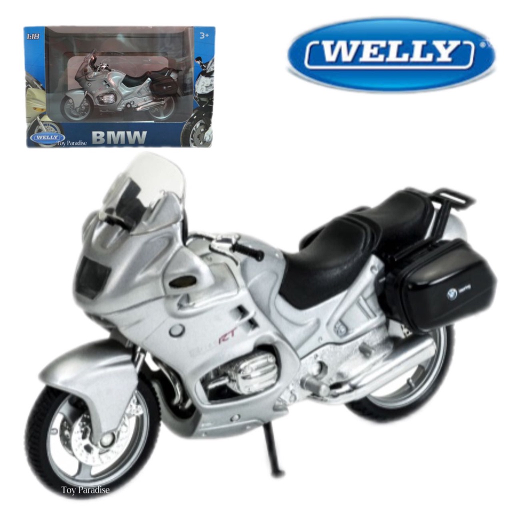 Original Welly BMW R1100 RT Motorcycle Scale 1:18 Die-Cast Metal With ...