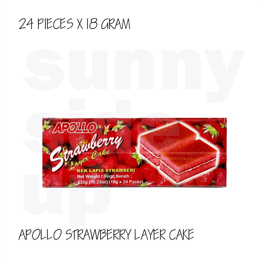 [SUNNY] Apollo Layer Cake 24 Pieces Chocolate | Pandan | Cocoa ...