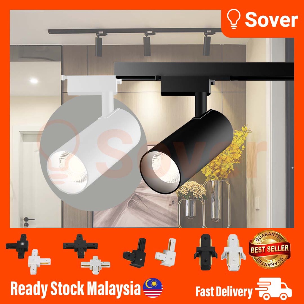 NON RUST ALUMINUM LED TRACK LIGHT JOINTS TRACKS & GU10 BULB Spotlight ...