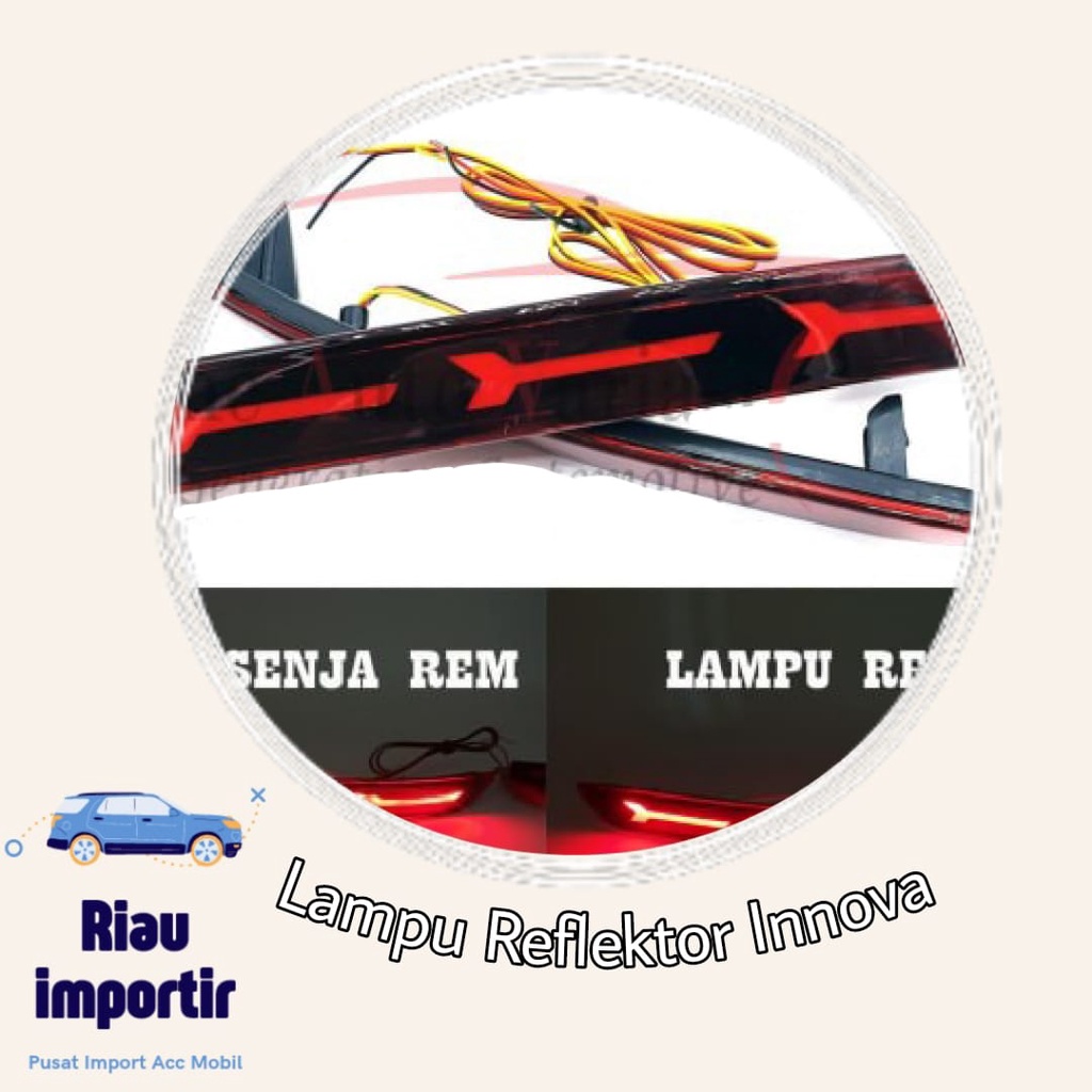 Innova REBORN 2016 Rear BUMPER LED Reflector Light | Shopee Malaysia