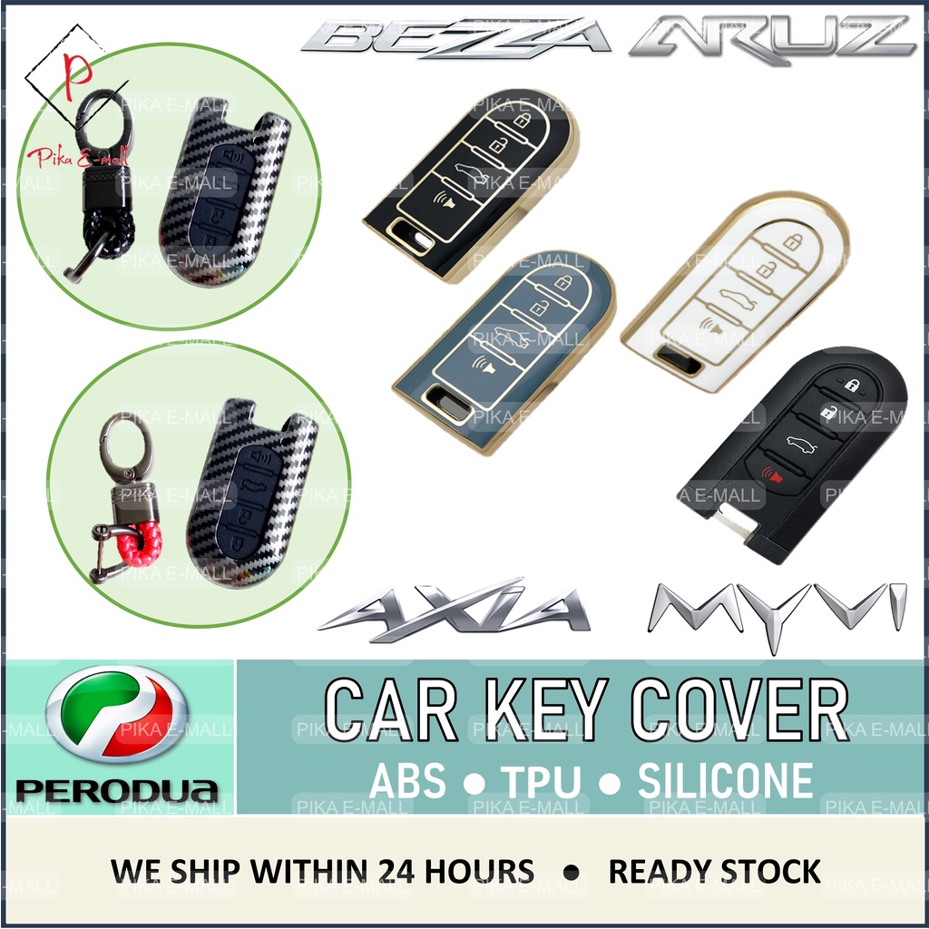 Perodua Bezza Aruz Axia Myvi 2018-2021 Keyless Car Key Cover Perodua ...