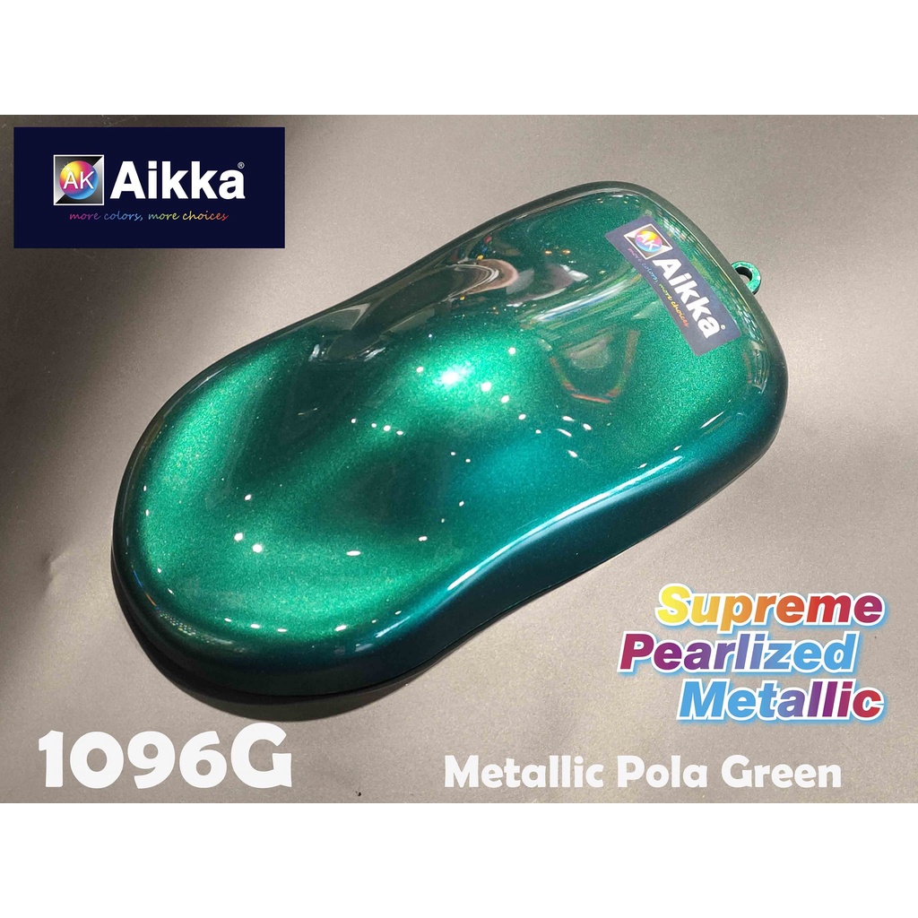 [METALLIC POLA GREEN 1096G] AIKKA Supreme Pearlized Metallic 2K DIY ...