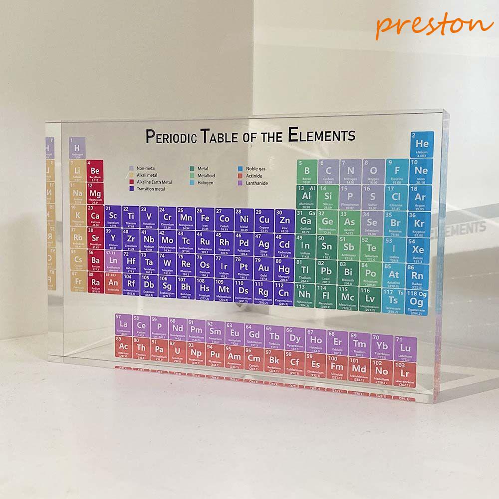 PRESTON Periodic Table Colorful Acrylic Birthday Gifts Students ...