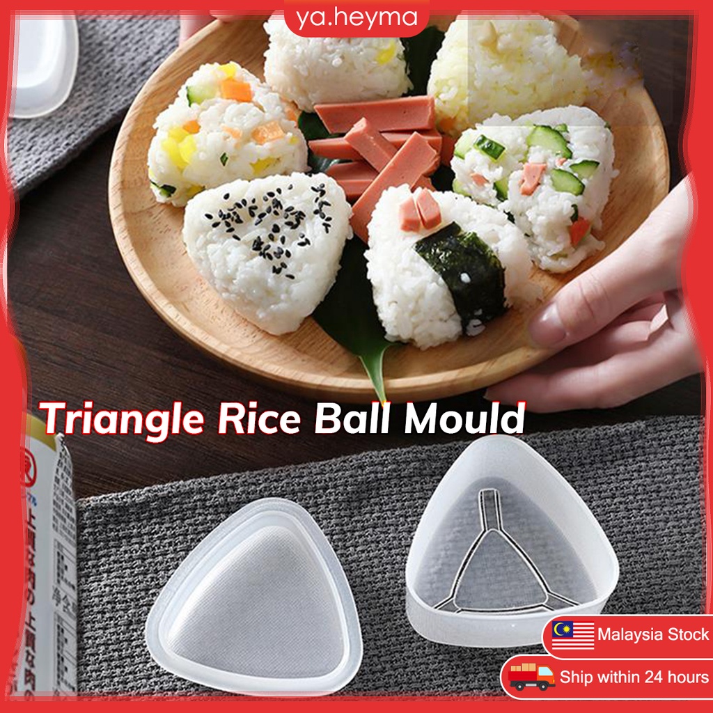 【M'sia Stock】Triangular shaped rice ball mould set sushi cooking tools ...