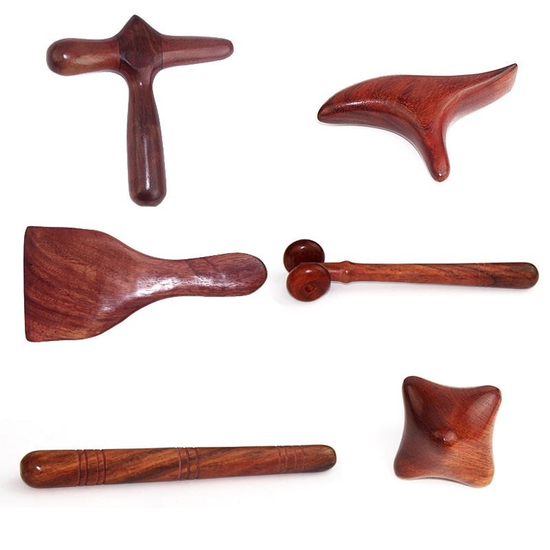 ZHOGNYAN TAIHE Wooden Massage Stick Set Acupuncture Massage Point Foot ...