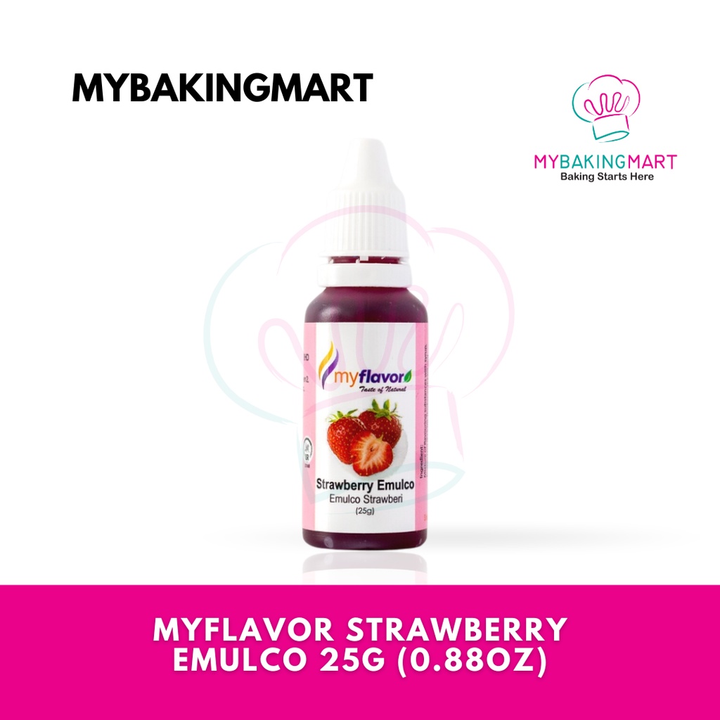 Mybakingmart | Myflavor Strawberry Emulco - Perasa Pewarna Makanan ...