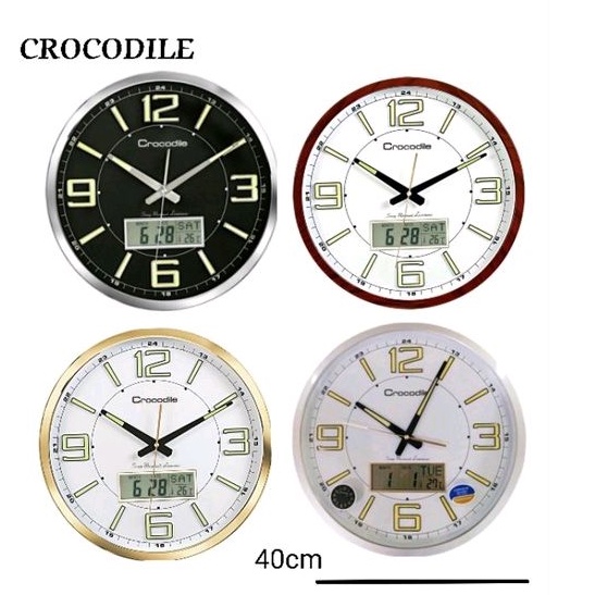 100%ORIGINAL CROCODILE Quite Sweep Luminous Analogue Wall Clock CWD5802 ...