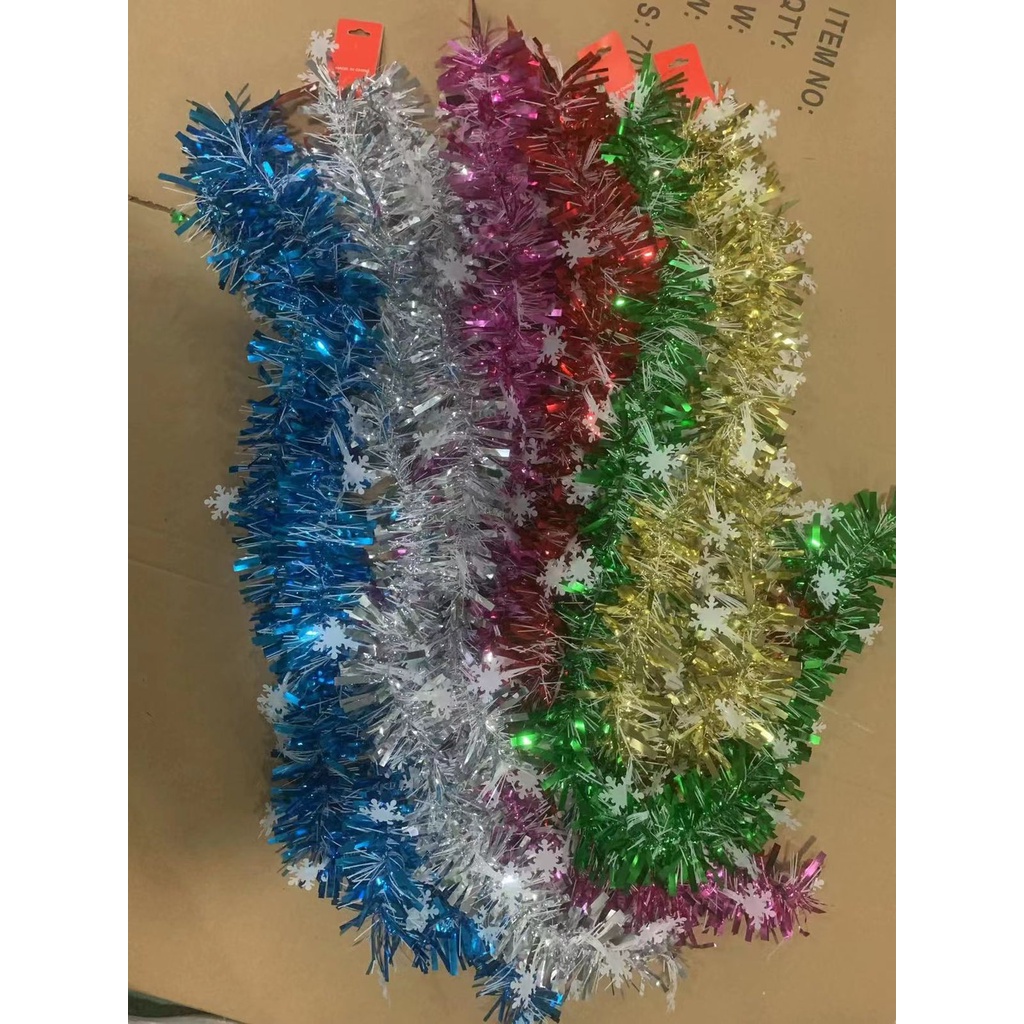 HIJAU 2-meter SNOW SNOW Christmas SLINGER/TINSEL SLINGER/SNOW Green ...