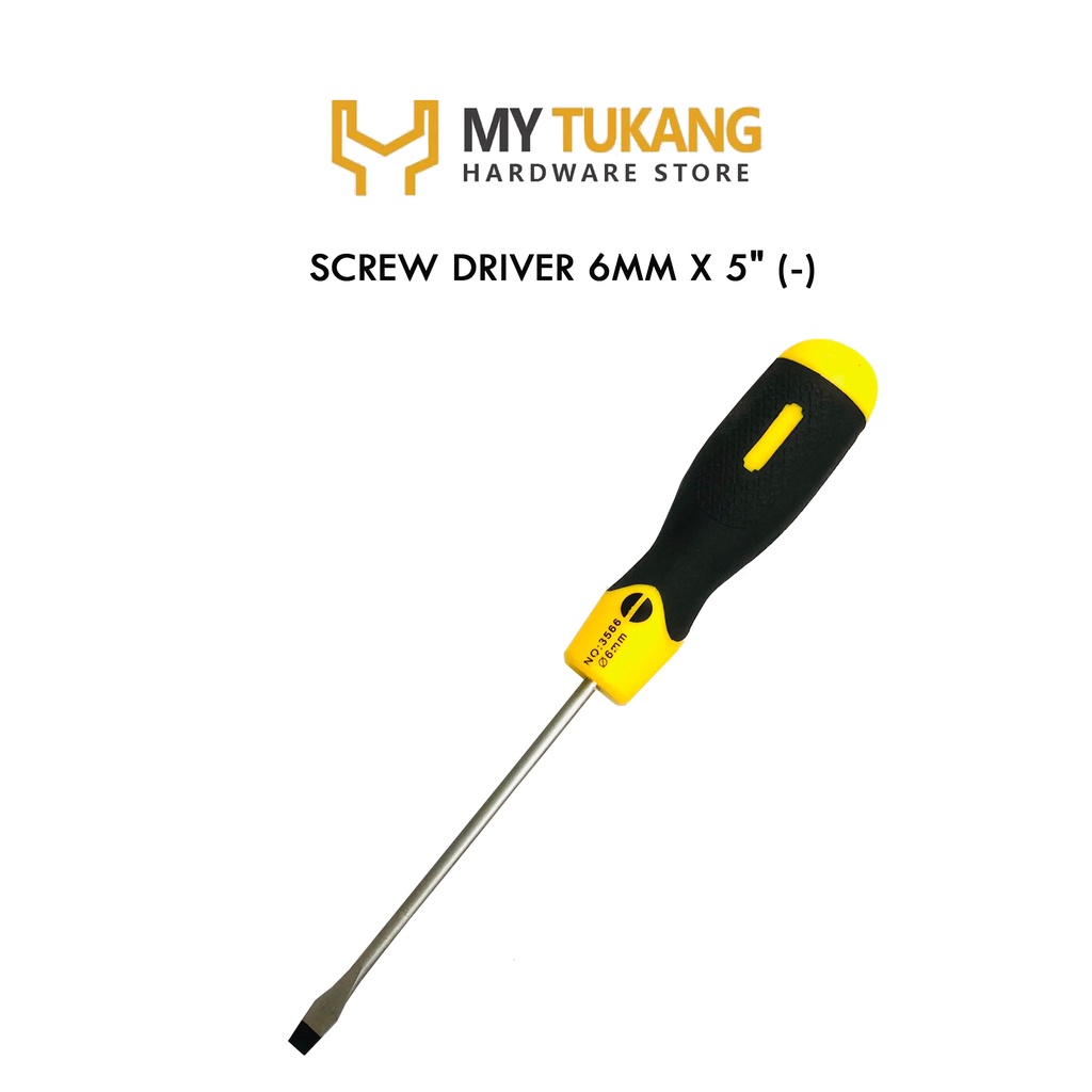SCREW DRIVER 6MM X 5" (-) | Shopee Malaysia